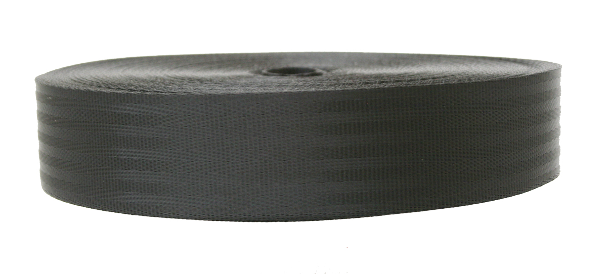 47mm Black Polyester Seatbelt Webbing